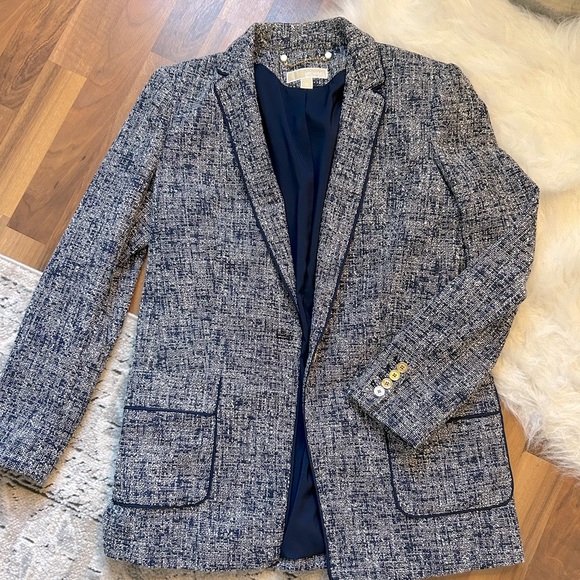 Michael Kors | Jackets & Coats | Michael Kors Womans Tweed Blazer Sz ...